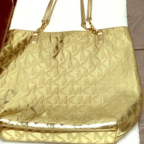 Michael Kors | Bags | Authentic Michael Kors Gold Bag | Poshmark